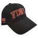 FDNY 9/11 Flag Baseball Cap in Black