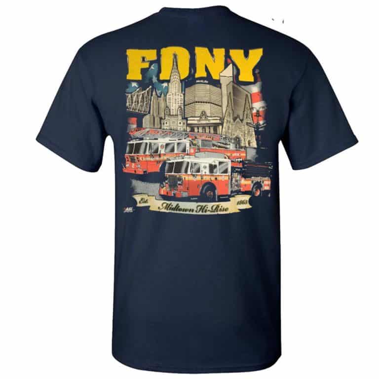 FDNY “MIDTOWN HI-RISE” E-8 L-2 HOUSE T-SHIRT