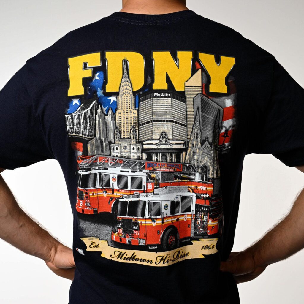 FDNY "Midtown Hi-Rise" E-8 L-2 House T-Shirt - FDNY Shop