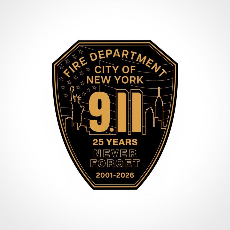 FDNY 9.11 25th Anniversary Interior Decal - FDNY Shop